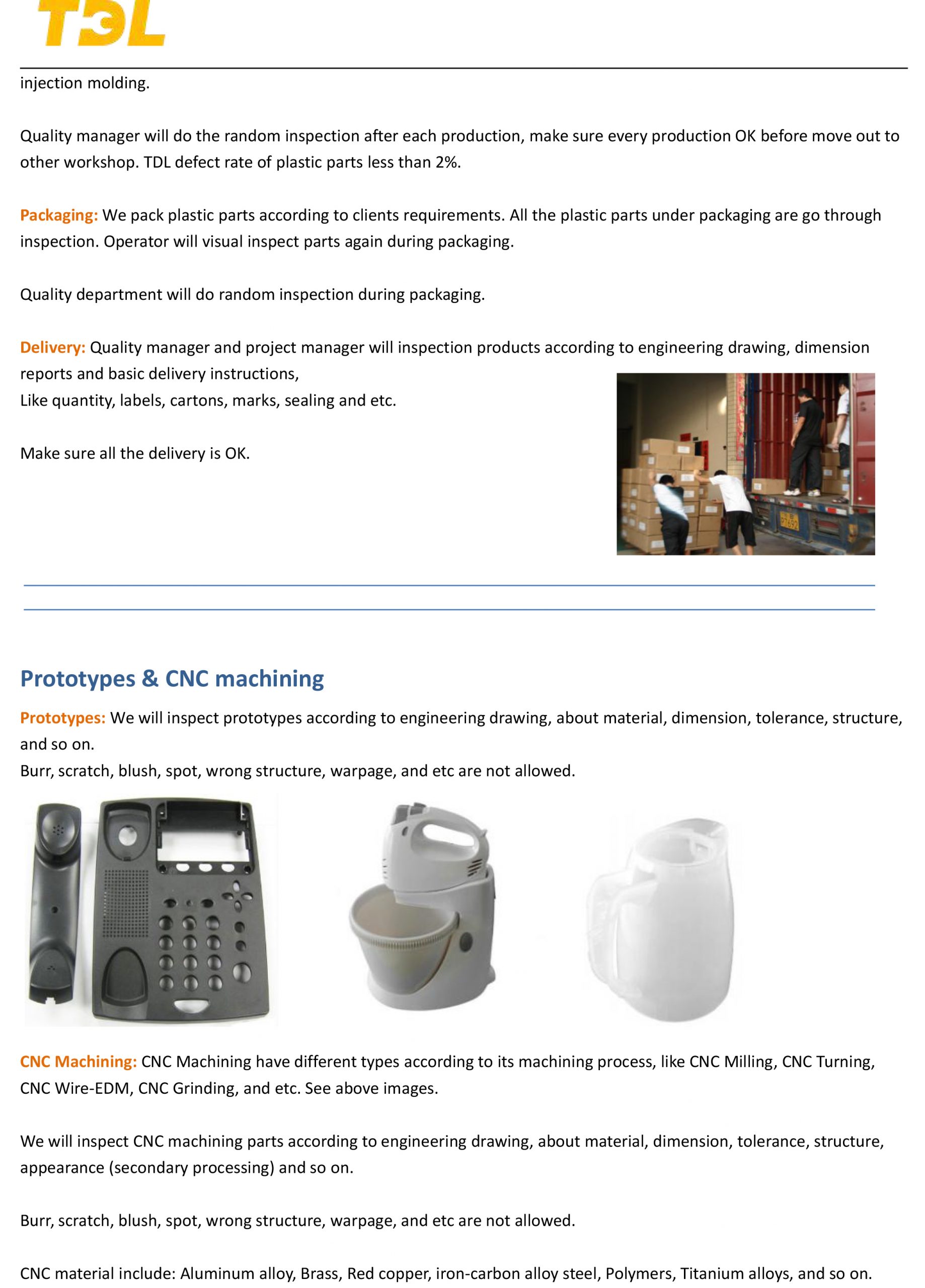 Plastic injection mold quality inspection checking list-TDL mold ...